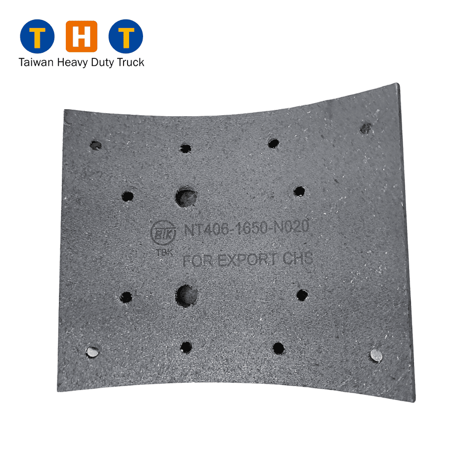 Brake Lining 165mm*14H NT406-1650-N020 Truck Brake Parts For Hino 420 ...